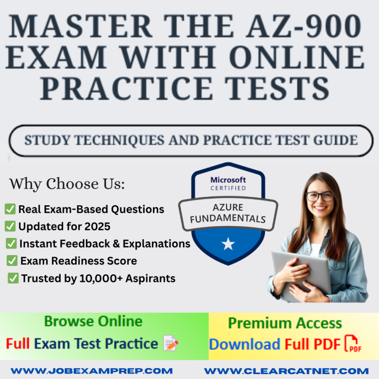 Microsoft Azure AZ-900 Free 2025 Practice Test